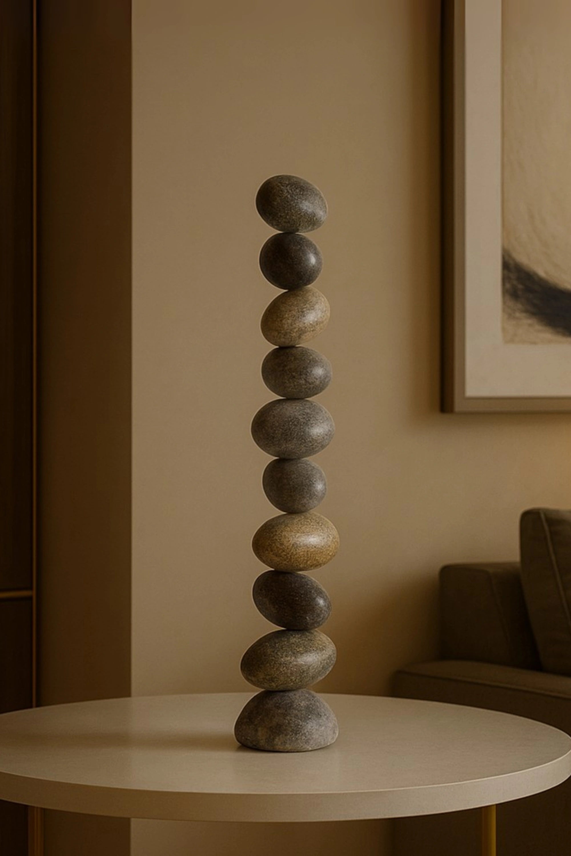 Balancing Natural Stone Pillar – Decorcorner