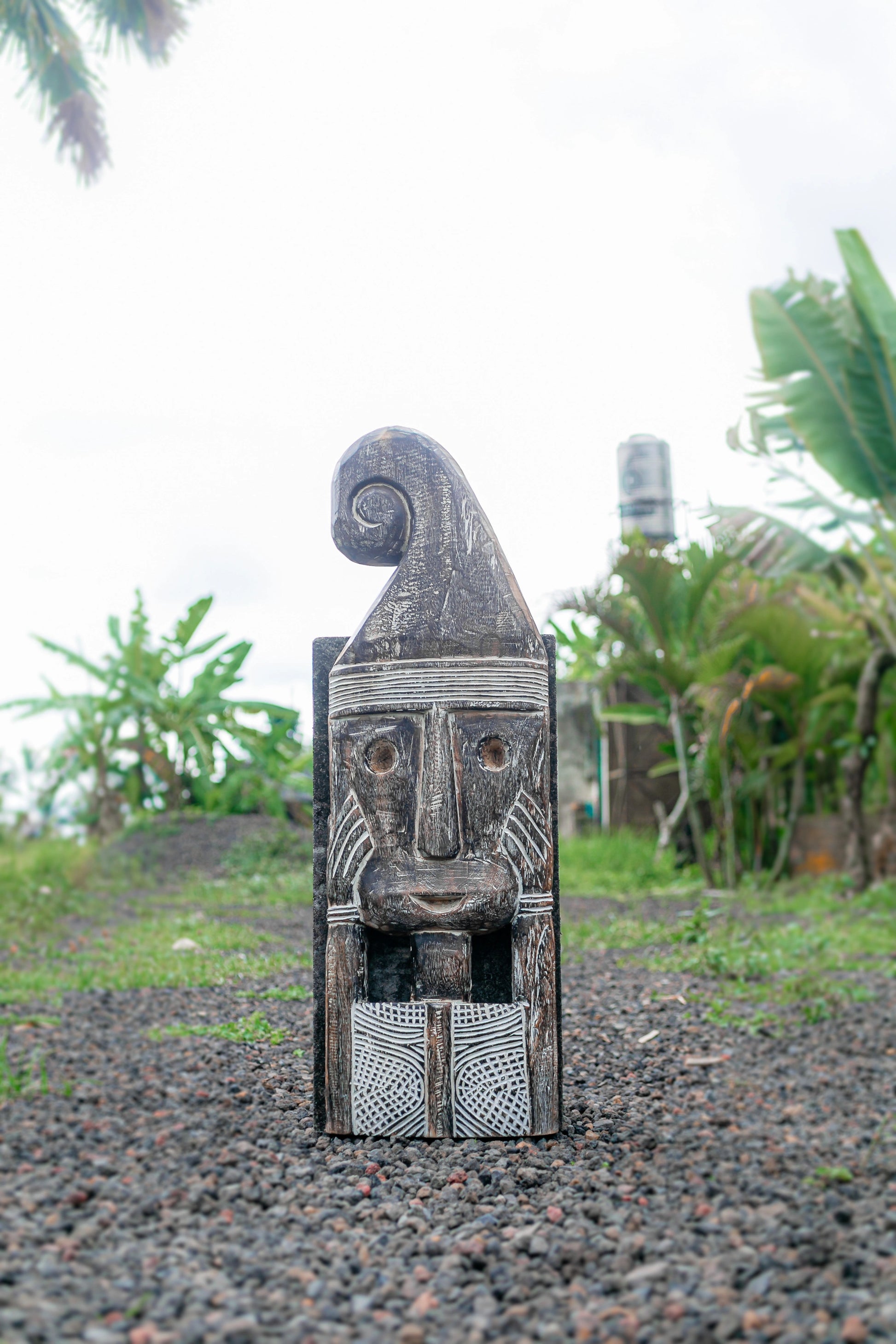 Tribal Jester Hand Carved Mask | Wooden Home Decor – Decorcorner